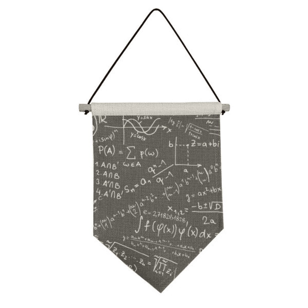 Seeking Lits Formulas Science Calculus Figure Canvas Flag Hanging Wall ...