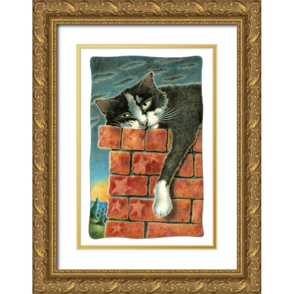 Seeley, Laura 11x14 Gold Ornate Wood Framed with Double Matting Museum ...