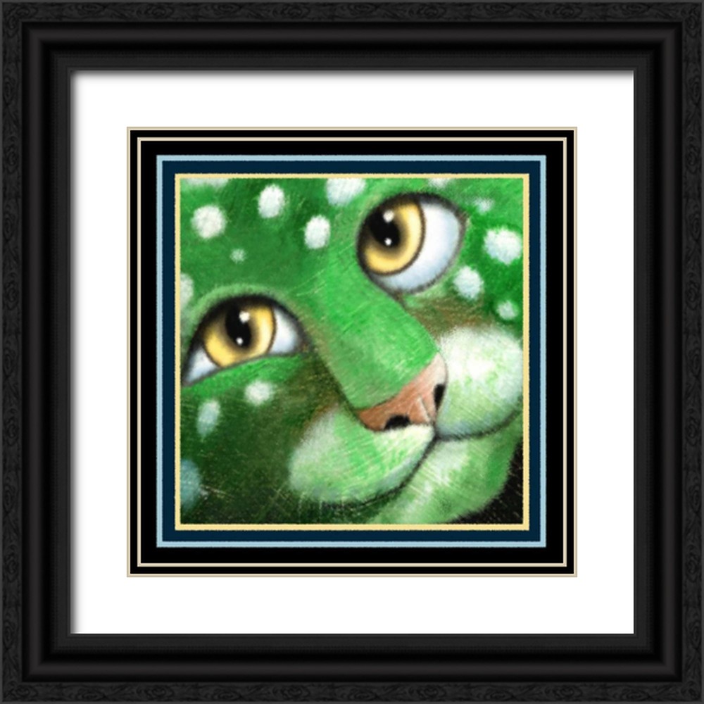 Seeley, Laura 15x15 Black Ornate Wood Framed with Double Matting Museum ...