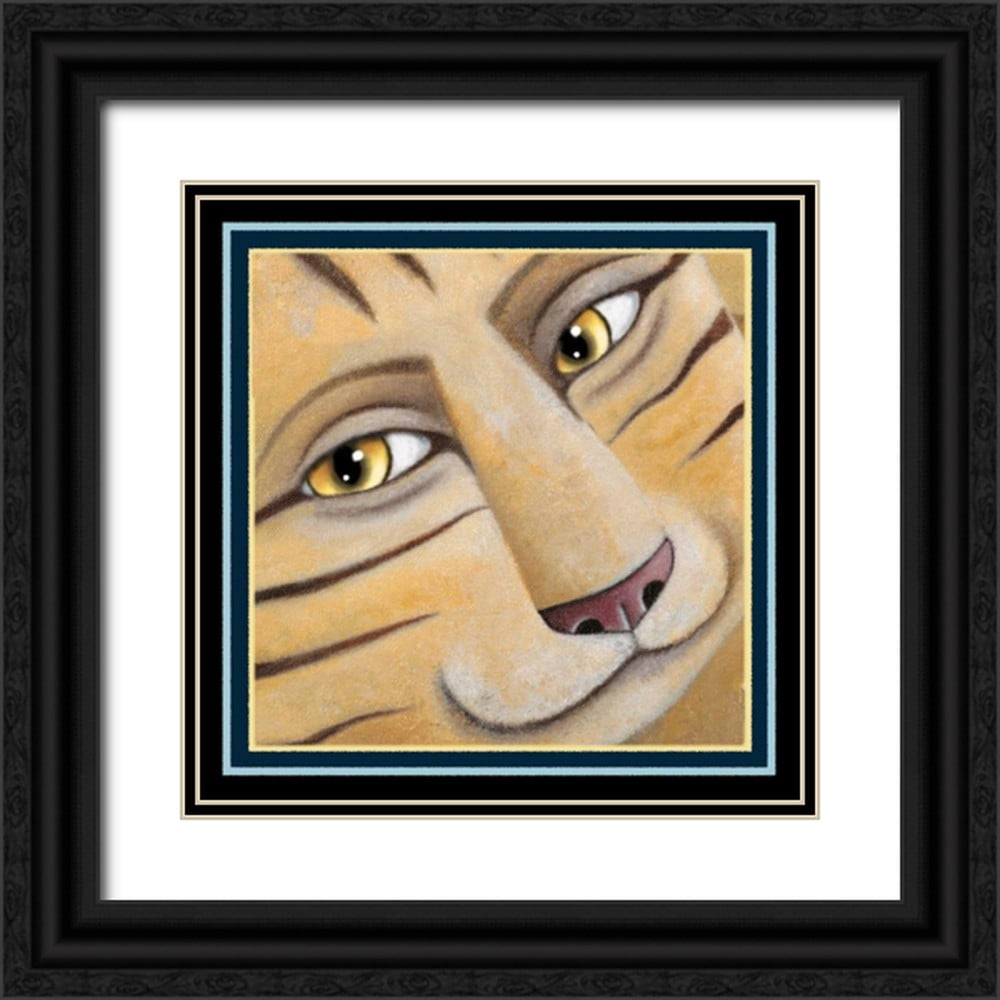 Seeley, Laura 15x15 Black Ornate Wood Framed with Double Matting Museum ...