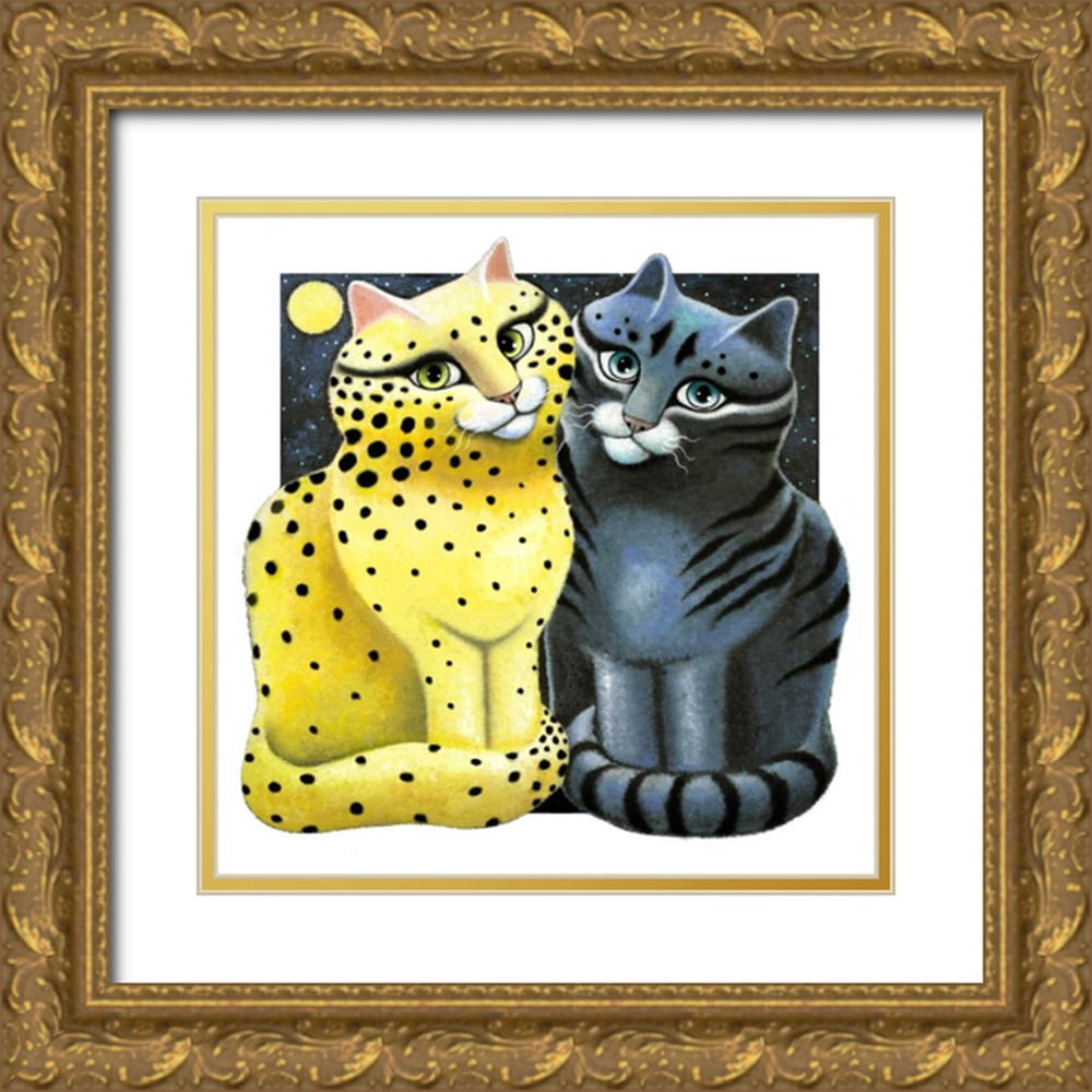 Seeley, Laura 15x15 Gold Ornate Wood Framed with Double Matting Museum ...
