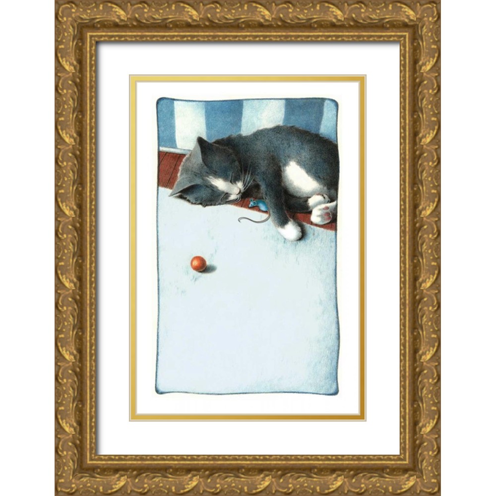 Seeley, Laura 23x32 Gold Ornate Wood Framed with Double Matting Museum ...