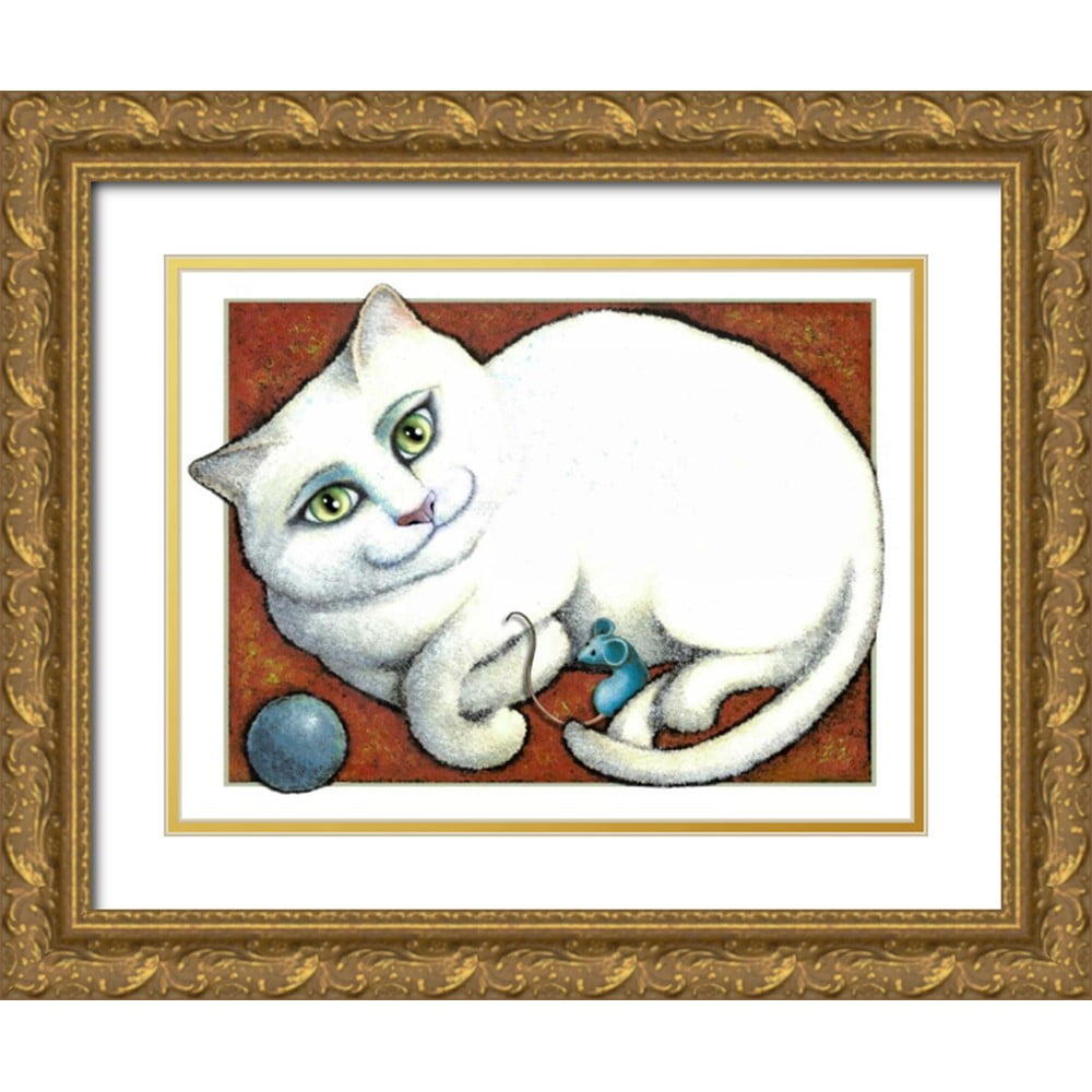 Seeley, Laura 24x19 Gold Ornate Wood Framed with Double Matting Museum ...