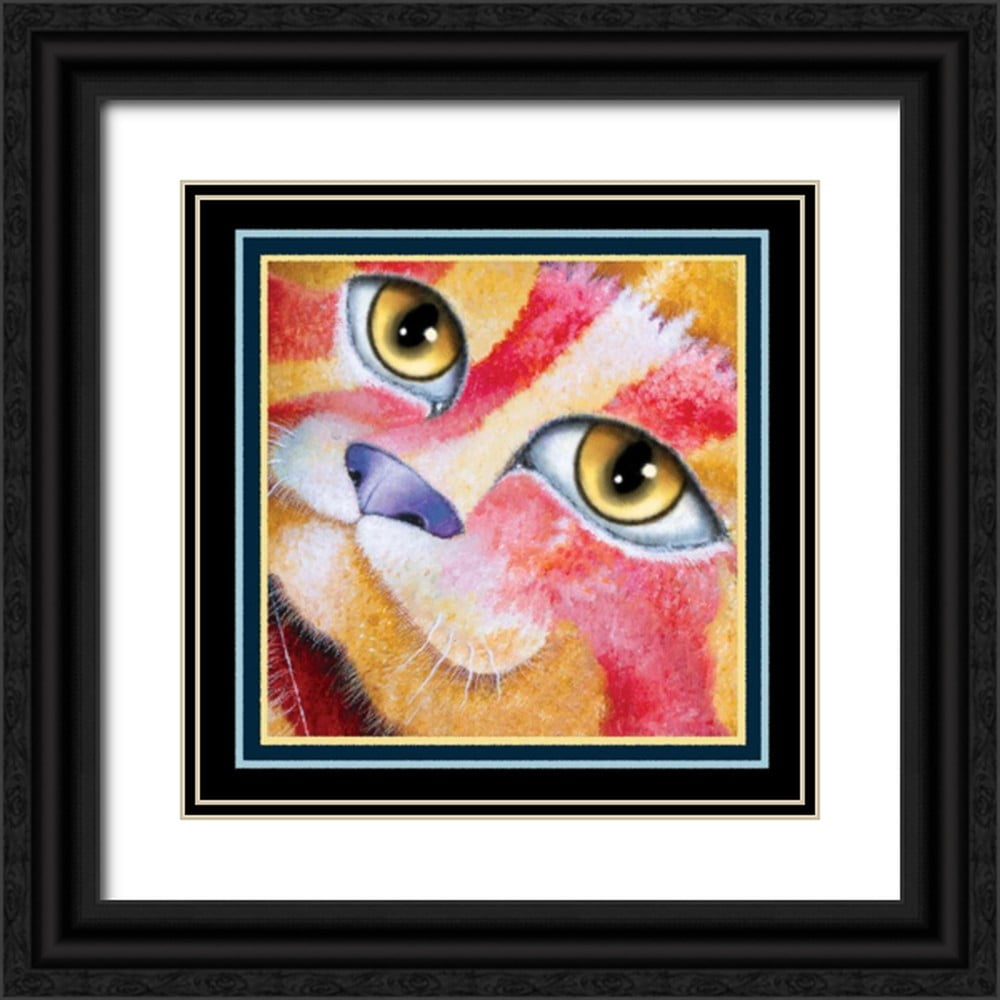 Seeley, Laura 26x26 Black Ornate Wood Framed with Double Matting Museum ...