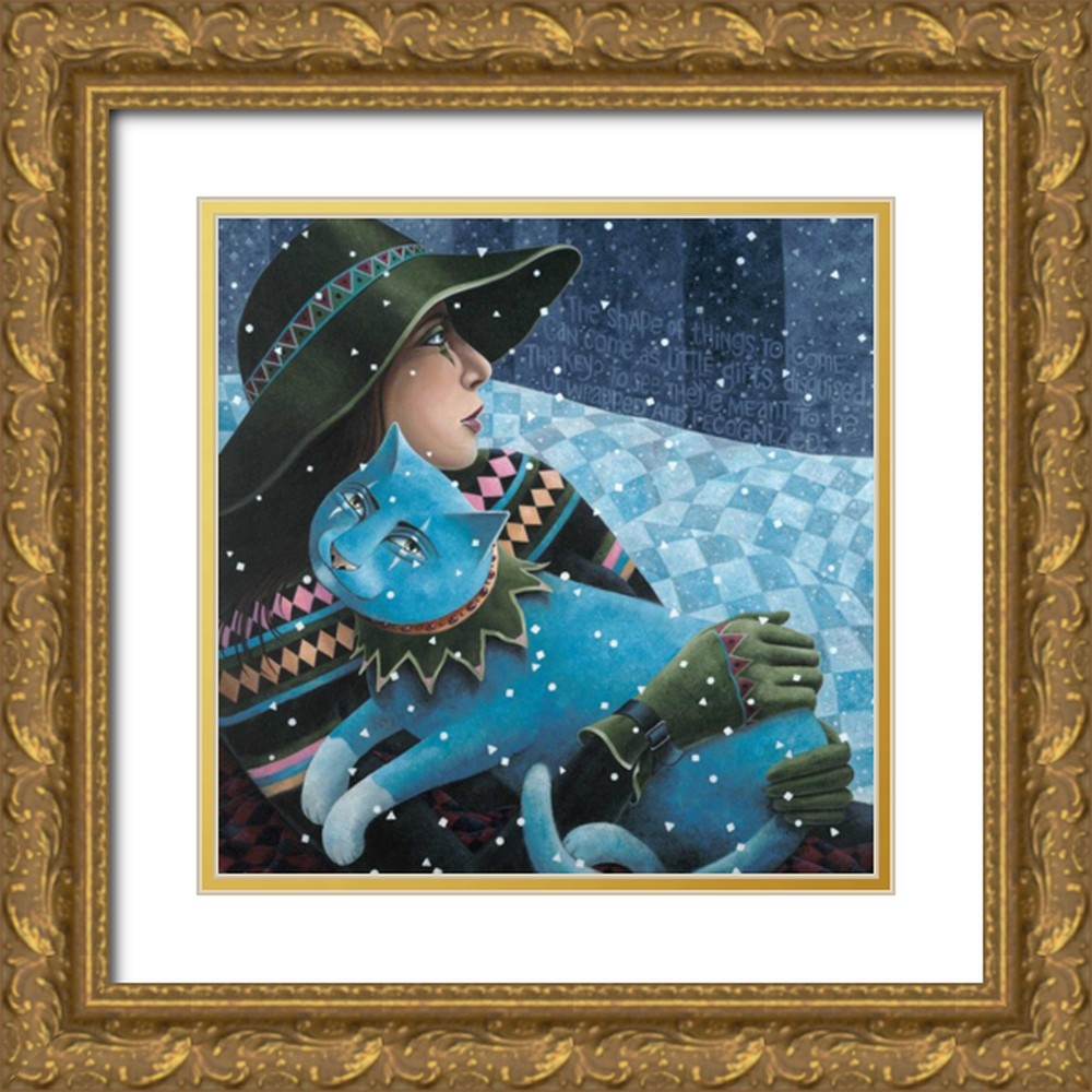 Seeley, Laura 26x26 Gold Ornate Wood Framed with Double Matting Museum ...