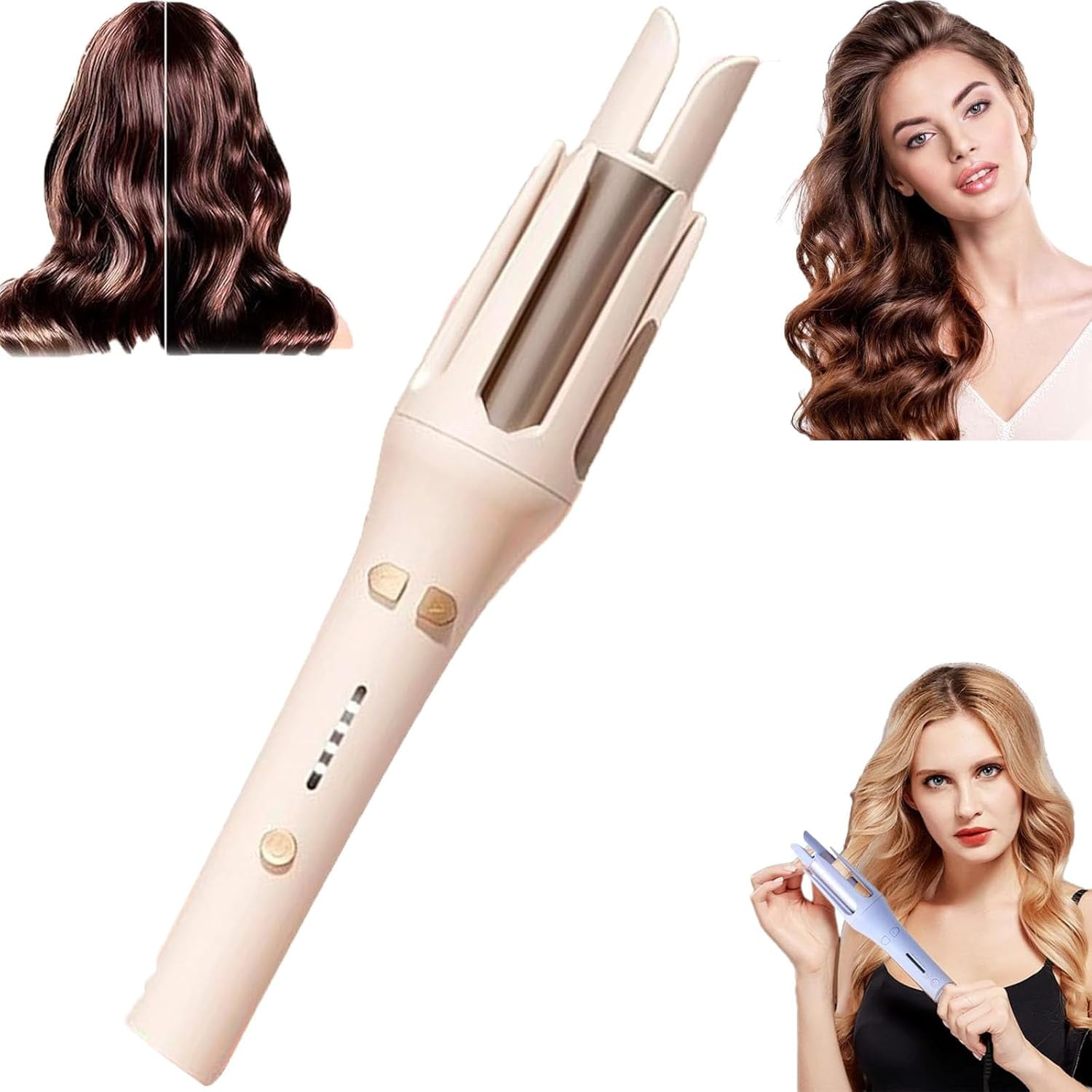 Seemee Hair Curler, Hair Curler Automatic Rotating 32mm, Automatic ...
