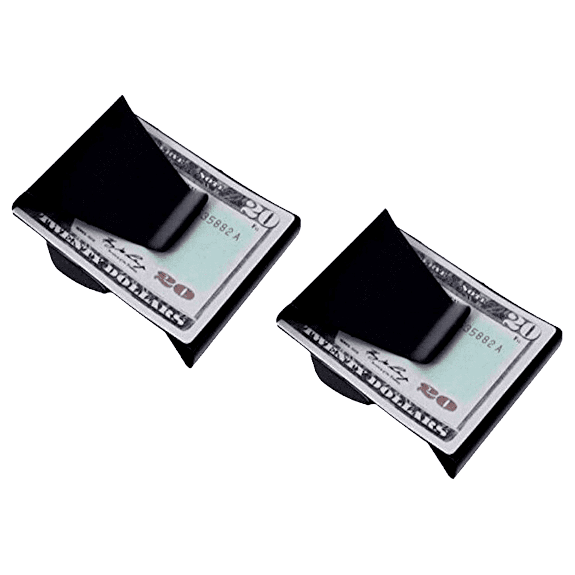 Seen on TV - Slim Clip Double Sided Money Clip Credit Card Steel Holder ...