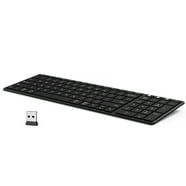 2.4G Backlit Wireless Keyboard, ProtoArc K100 Ultra-Thin Wireless ...