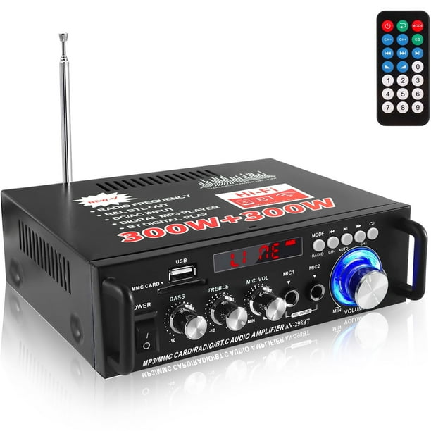 Seenda Home Audio Receivers & Amplifiers, 300W Dual Channel Stereo ...