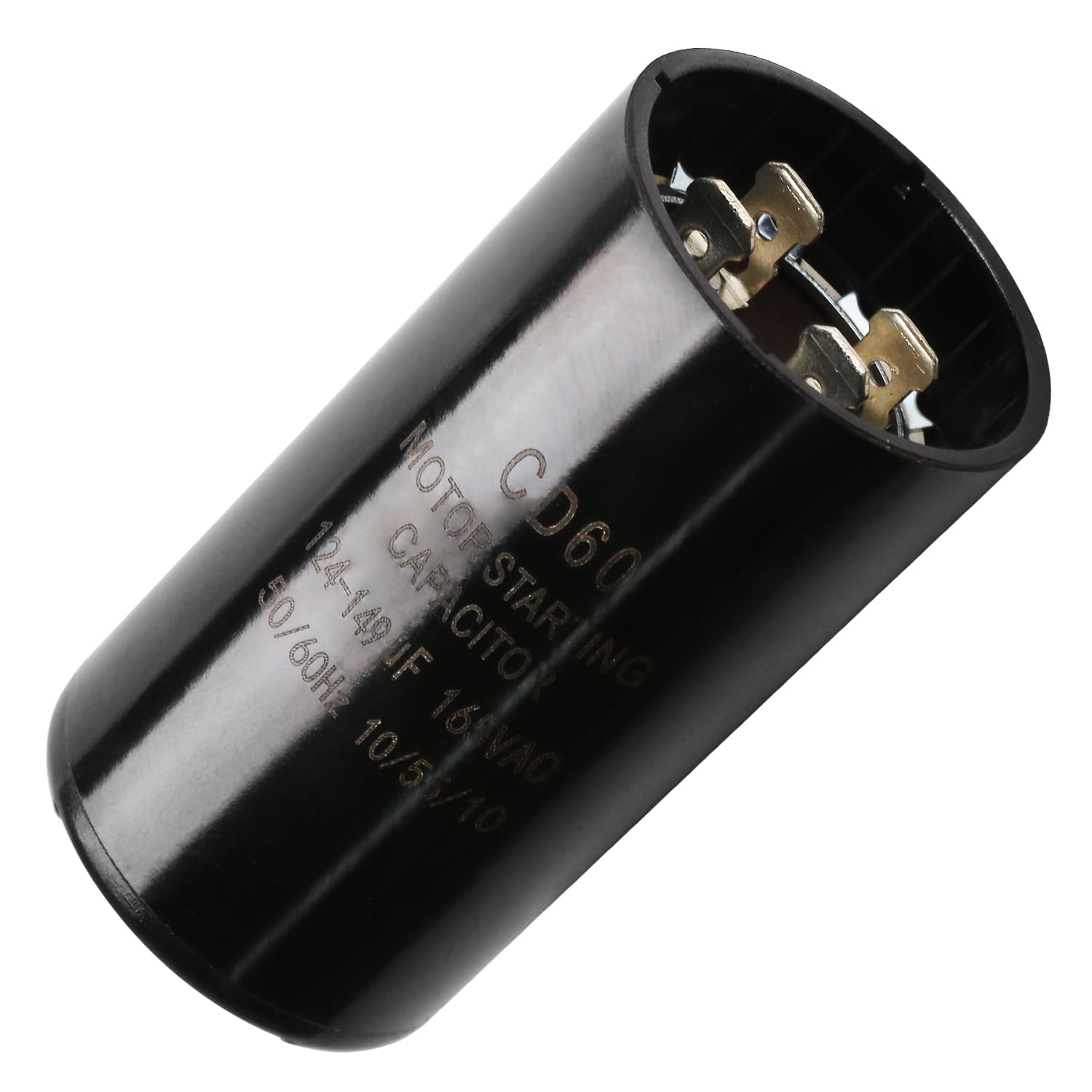 Seentech 124-149 uf/MFD 165 VAC ±20% CD60 Round Motor Start Capacitor ...