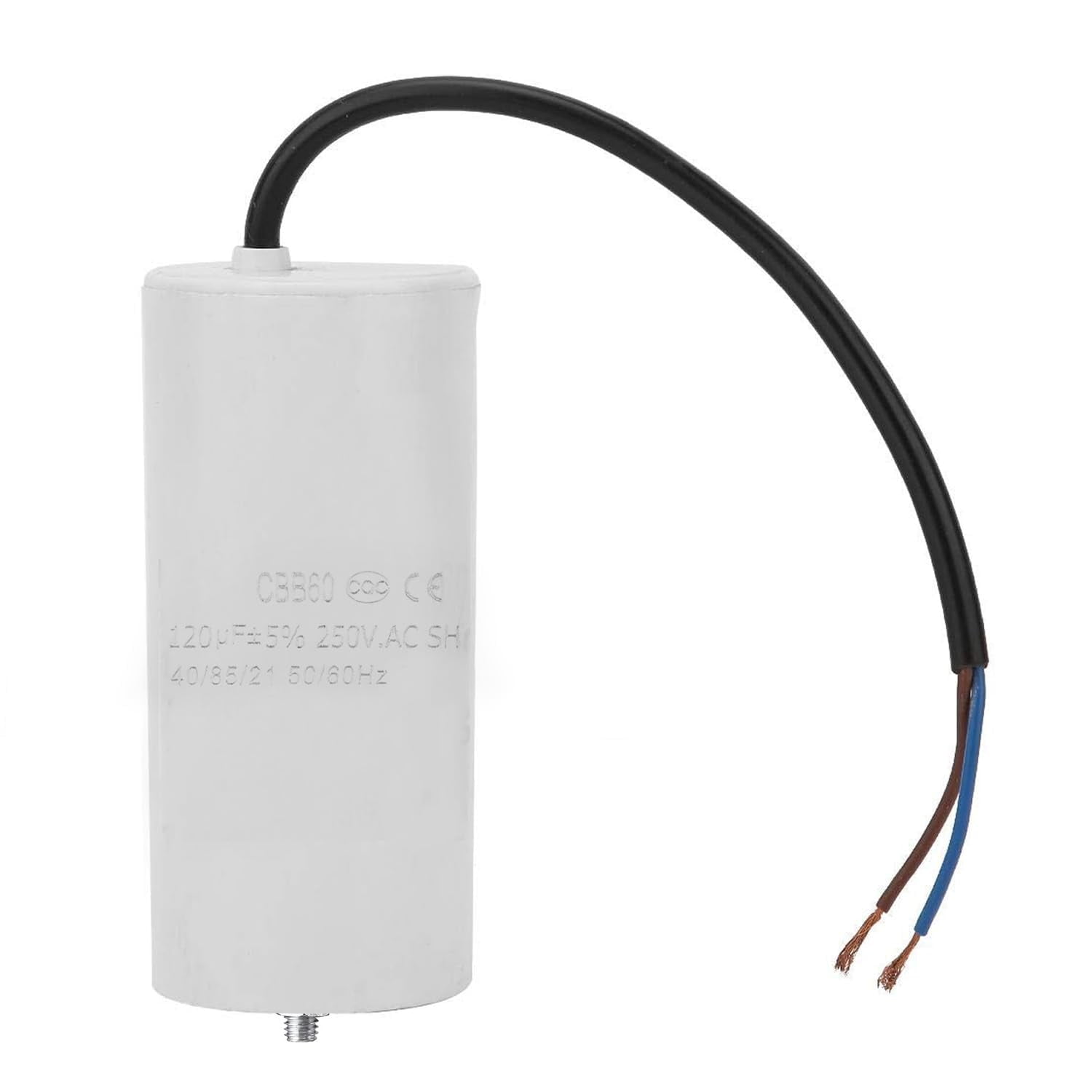 Seentech CBB60 120uF/MFD 250 VAC Start Capacitor 50/60 Hz AC Electric ...