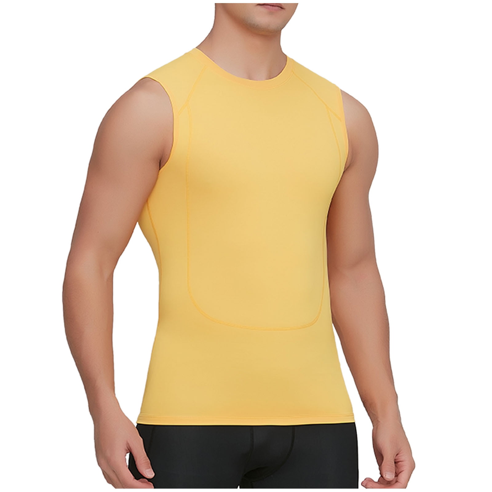 Seeotter Beach Tank Tops for Men Summer Fashion Sleeveless Solid Muscle ...