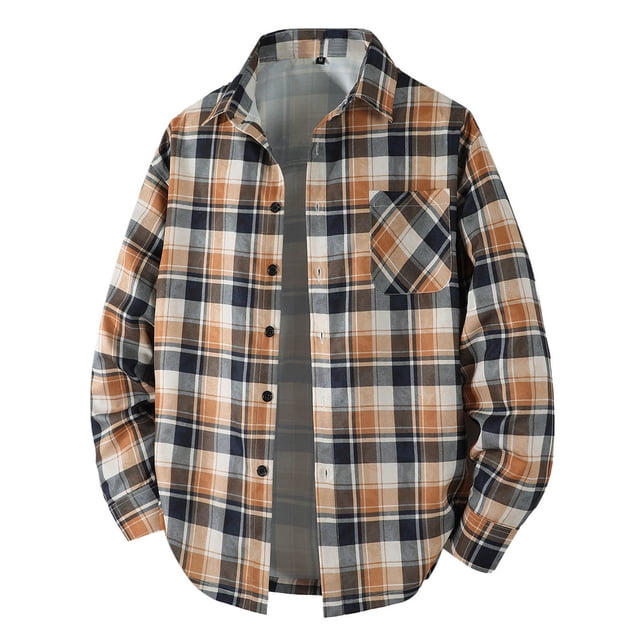 Seeotter Flannel Shirt for Men Western Cowboy Shirts for Men Regular ...