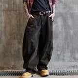 Seeotter Mens Multi Pockets Cargo Pants Button Fly Military Combat ...