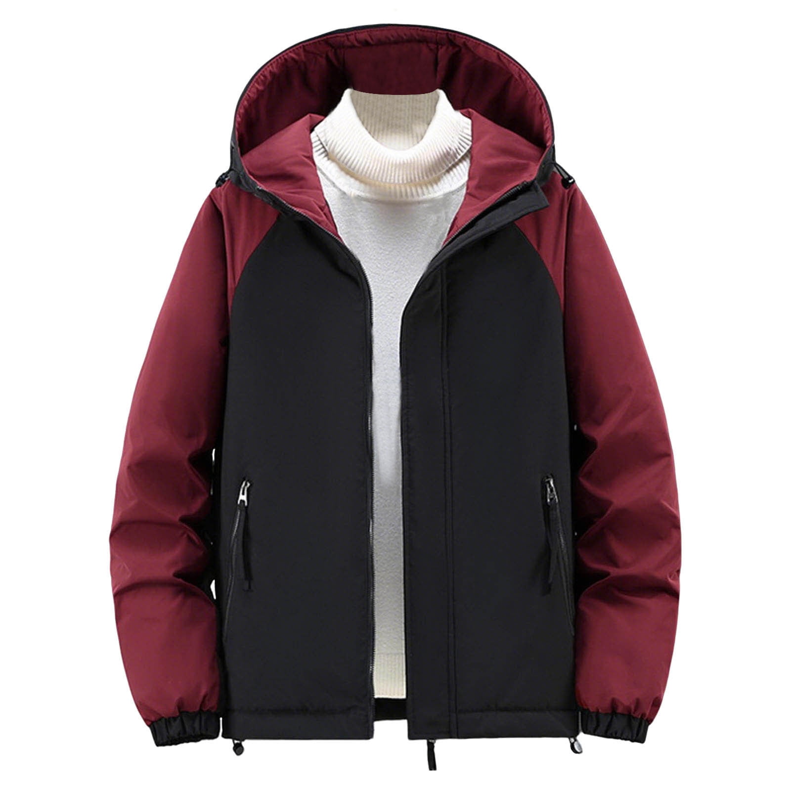 Seeotter Mens Windbreaker Jacket Lightweight 90s Retro Wind Breakers ...