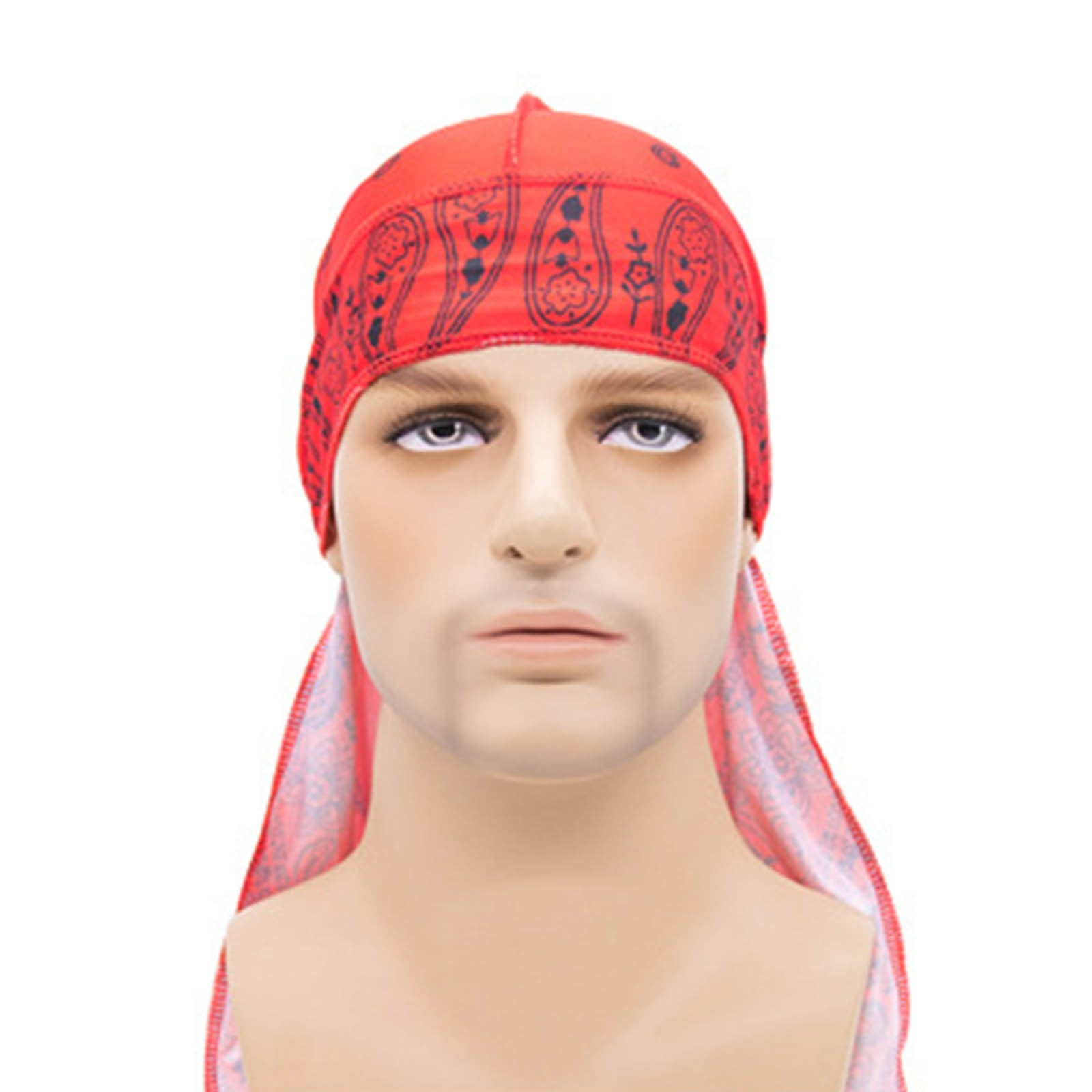 Seeotter Velvet Durag for Men Stretchable Luxury Wave Cap with Long ...