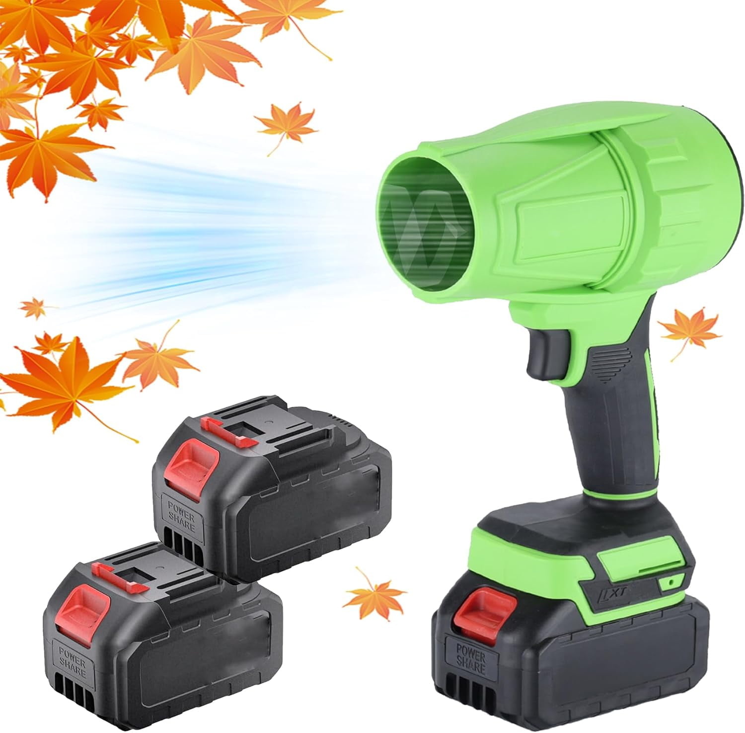 Seese Cordless Leaf Blower - Cordless Turbo Super Power Air Duster with ...