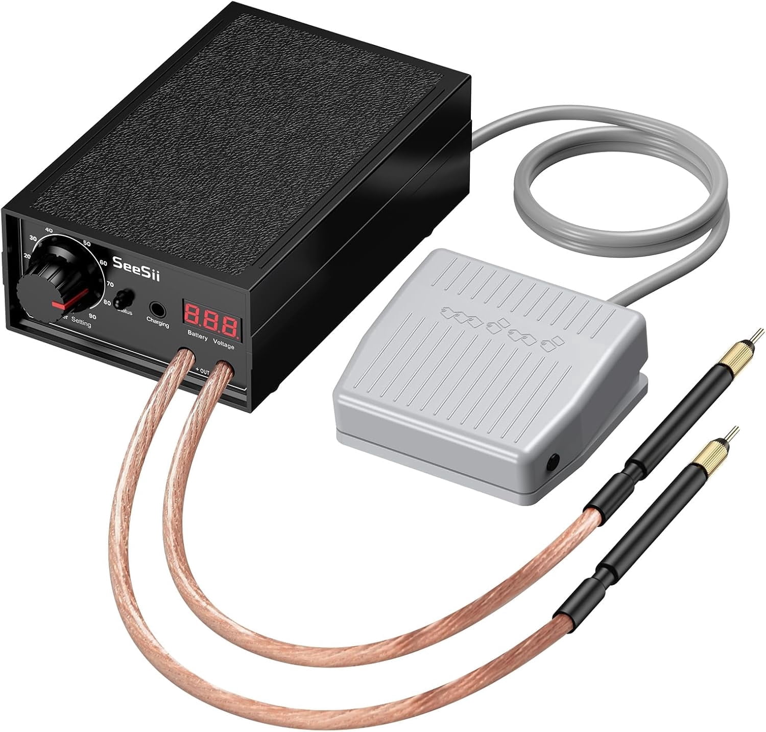 Seesii 8000W Spot Welder 0.1-0.3mm Battery Spot Welder with Dual Pulse ...