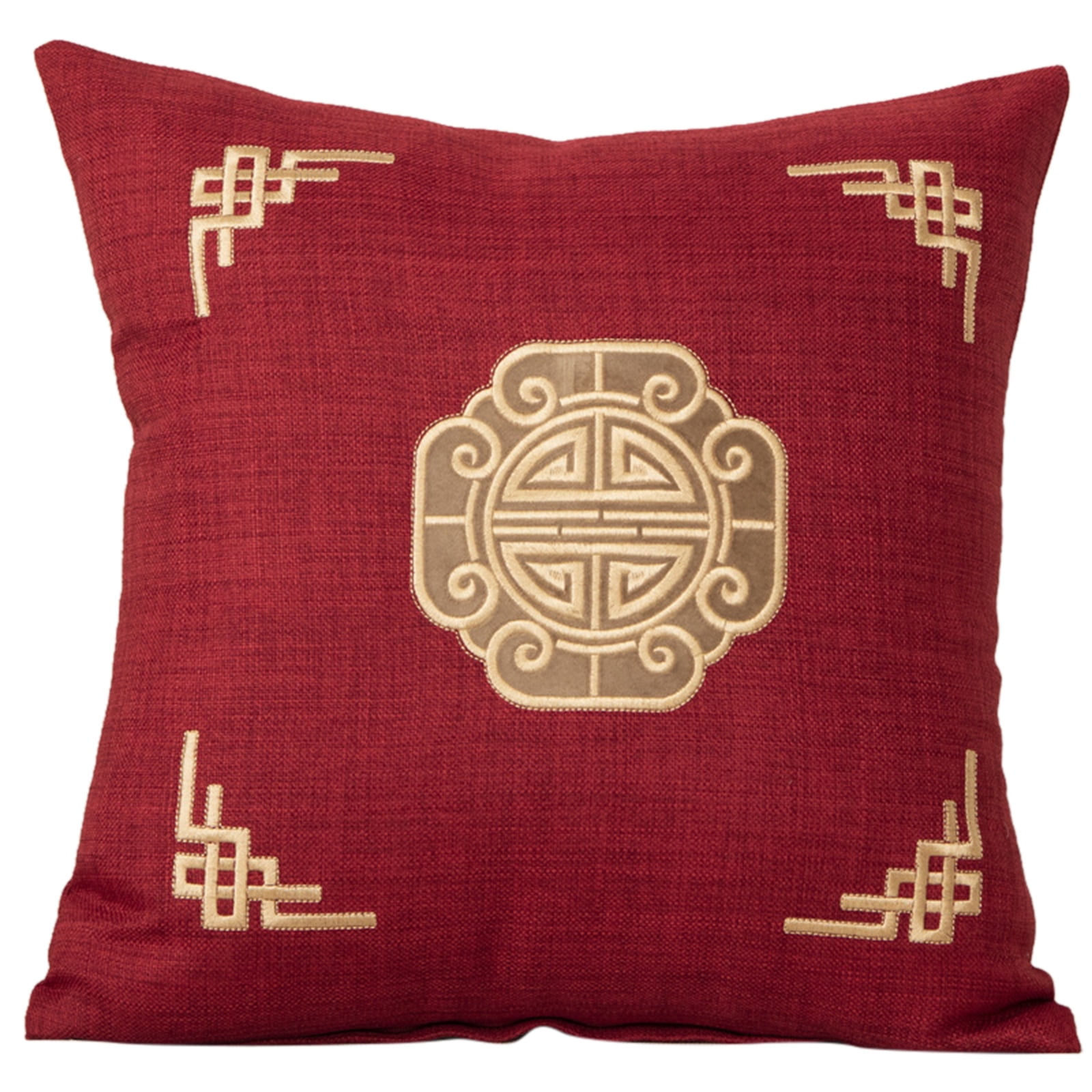 Seetaras Chinese Classical Throw Pillow Covers 18x18 Inch Geometric ...