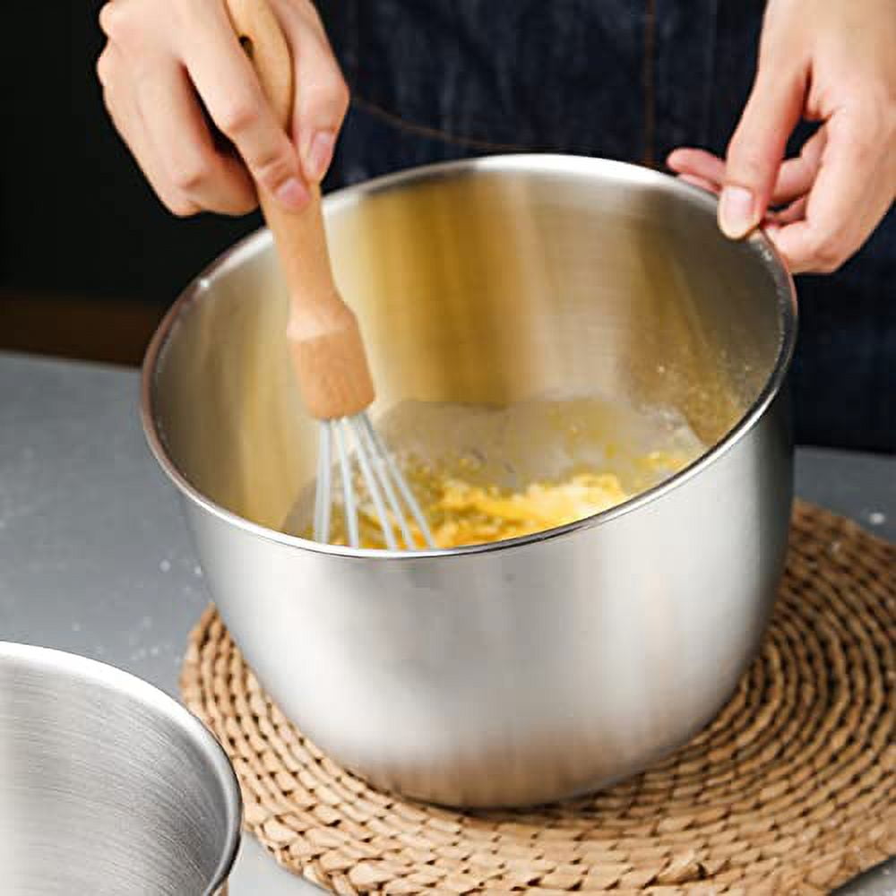 Seetaras Kitchen 304 Stainless Steel Mixing Bowl Steel Deep Bowl Deep ...