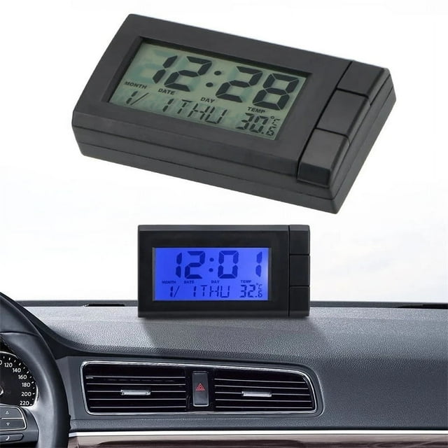 Seetaras Mini Car Automobile Digital Clock Auto Car Truck Dashboard ...