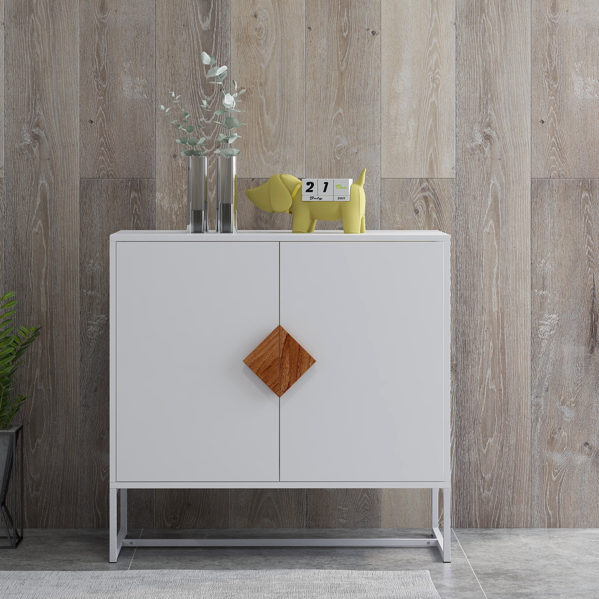 Seetaras Modern Sideboard Buffet Cabinet with Adjustable Shelves ...