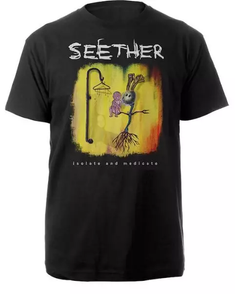 Seether Isolate and Medicate Band T Shirts All Size Cotton Black T ...