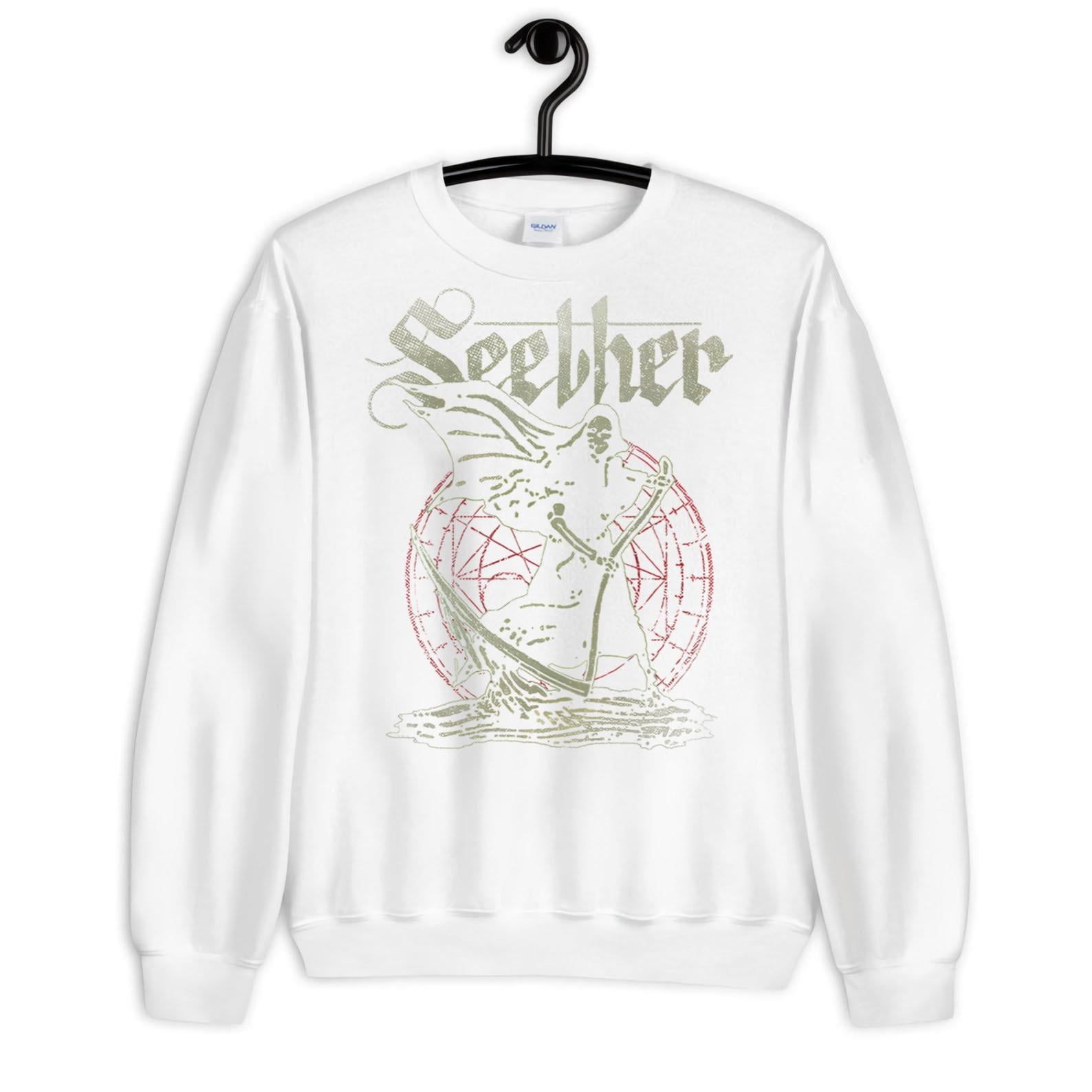 Seether Reaper T Shirt Rock N Roll Music Band Short Sleeve Tee Black ...