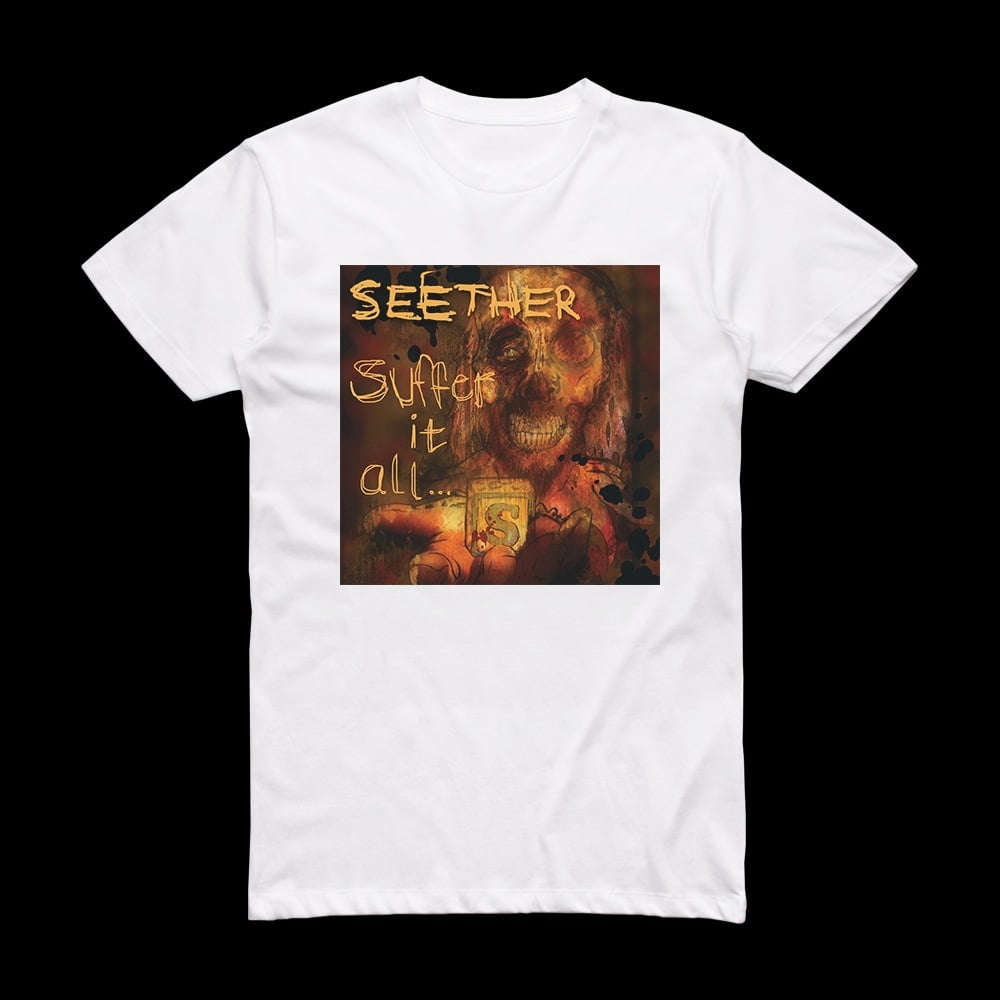 Seether Suffer It All Album Cover T-Shirt White - Walmart.com
