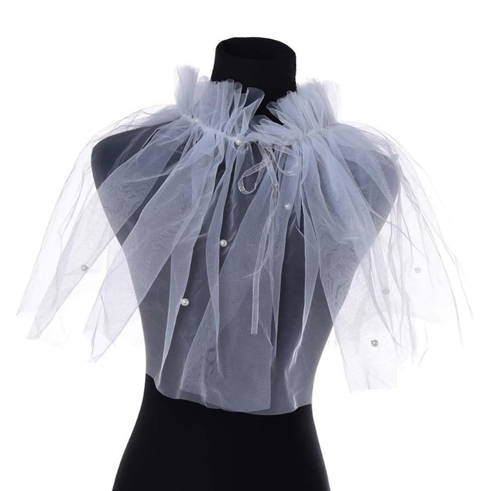 Seethrough Sheer Lace Shawl Bridal Shoulder Covers Neckwrap with ...