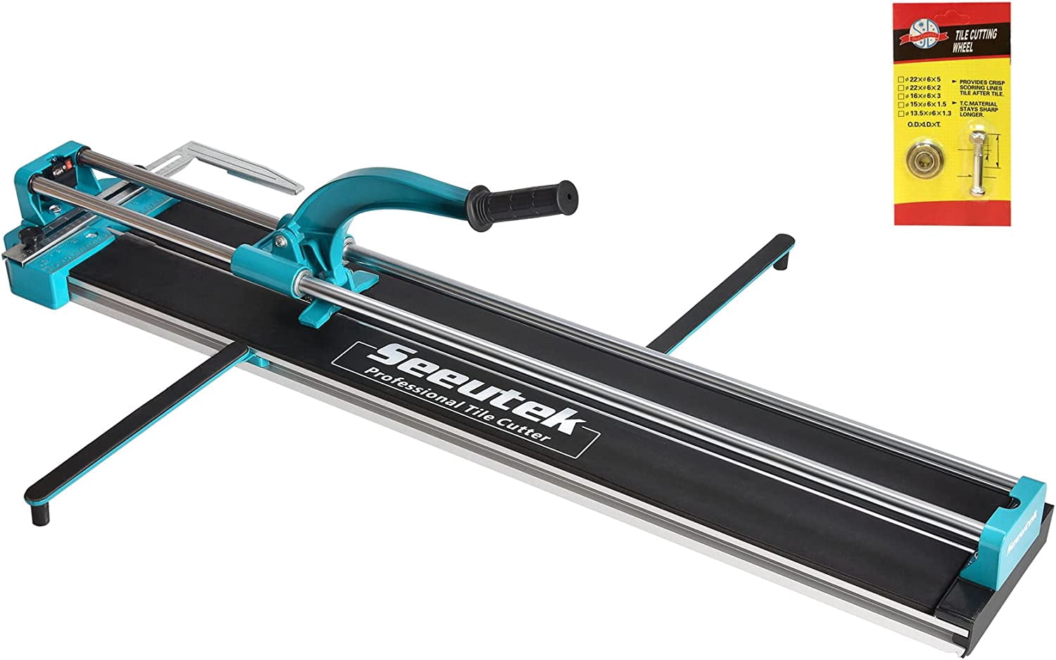 Seeutek 24 Inch Manual Tile Cutter With Tungsten Carbide Scoring Wheel ...