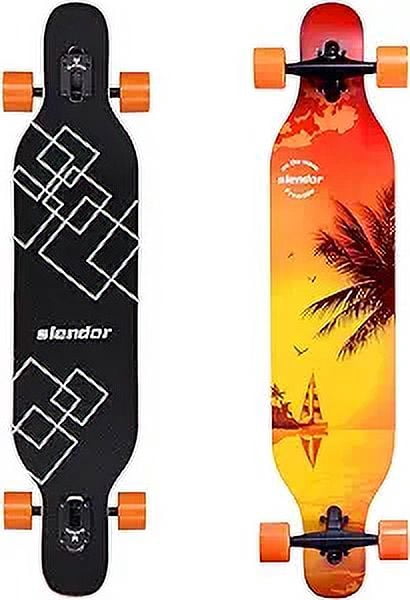 Seeutek Palm Tree Style Complete Skateboard 42 inch Drop Through Deck ...