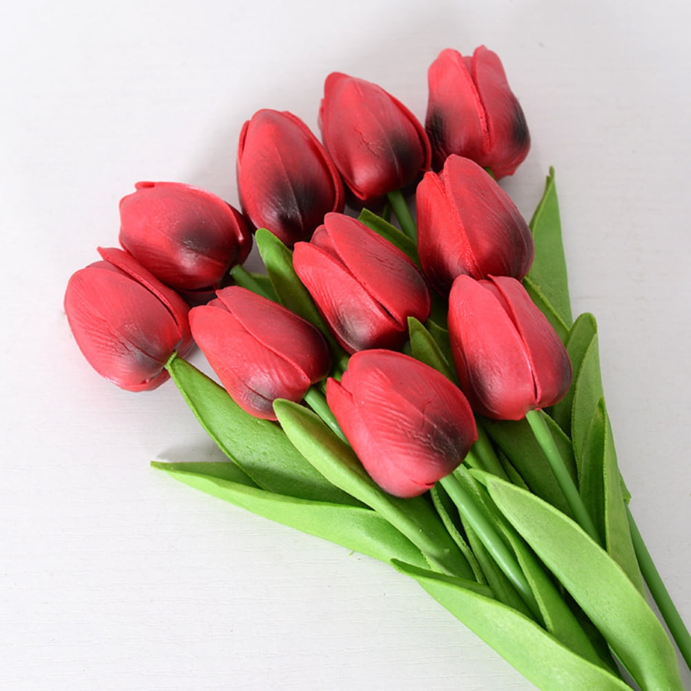 Seewan Artificial Tulips Bridal Wedding Party Holiday Decoration ...