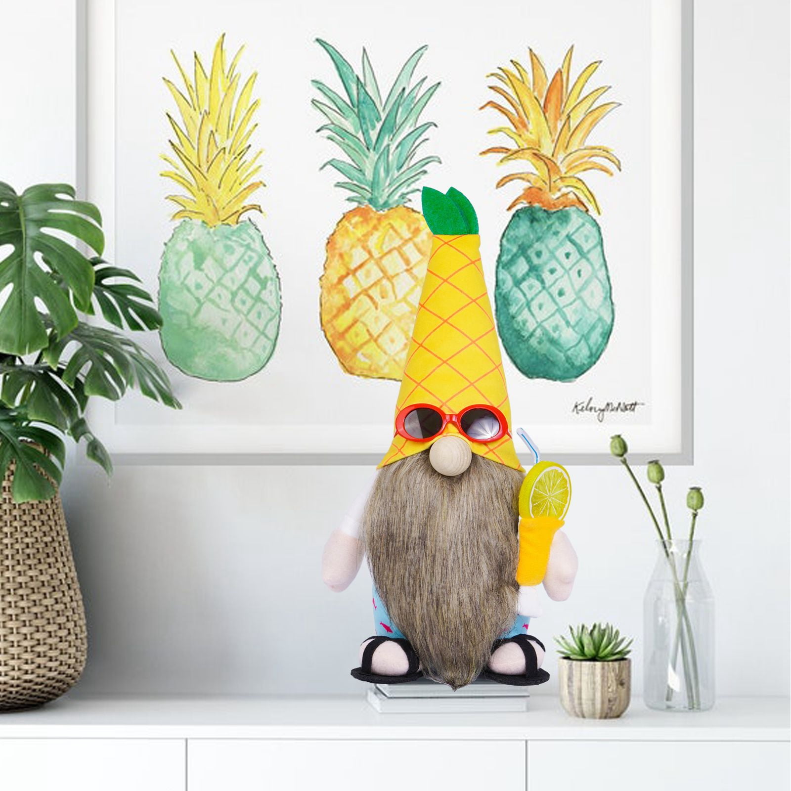 Seewan Pineapple Gnome Decor Swedish Scandinavian Elf Dwarf for Summer ...