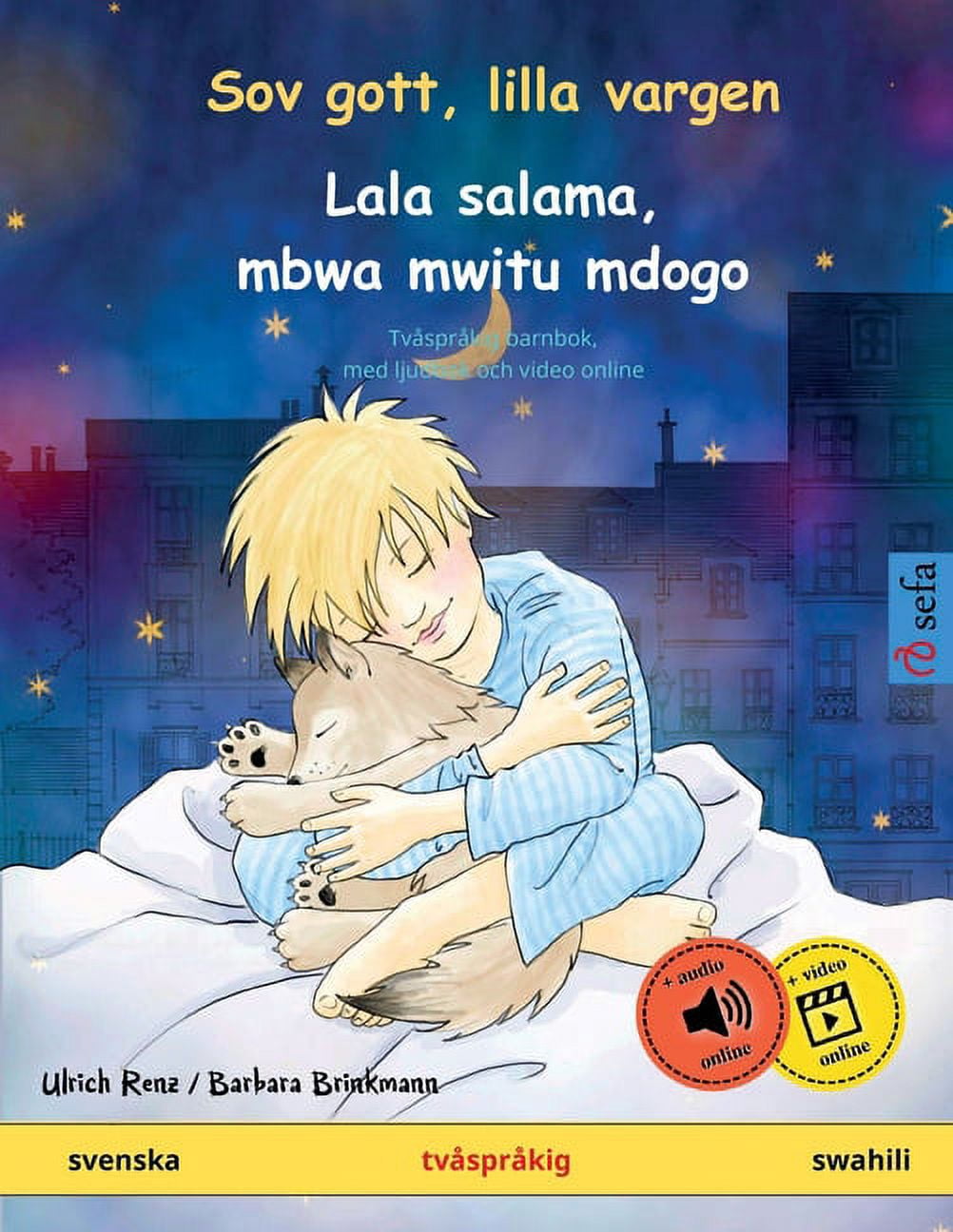 Sefa BilderbÃ¶cker PÃ¥ TvÃ¥ SprÃ¥k Sov gott, lilla vargen - Lala salama ...