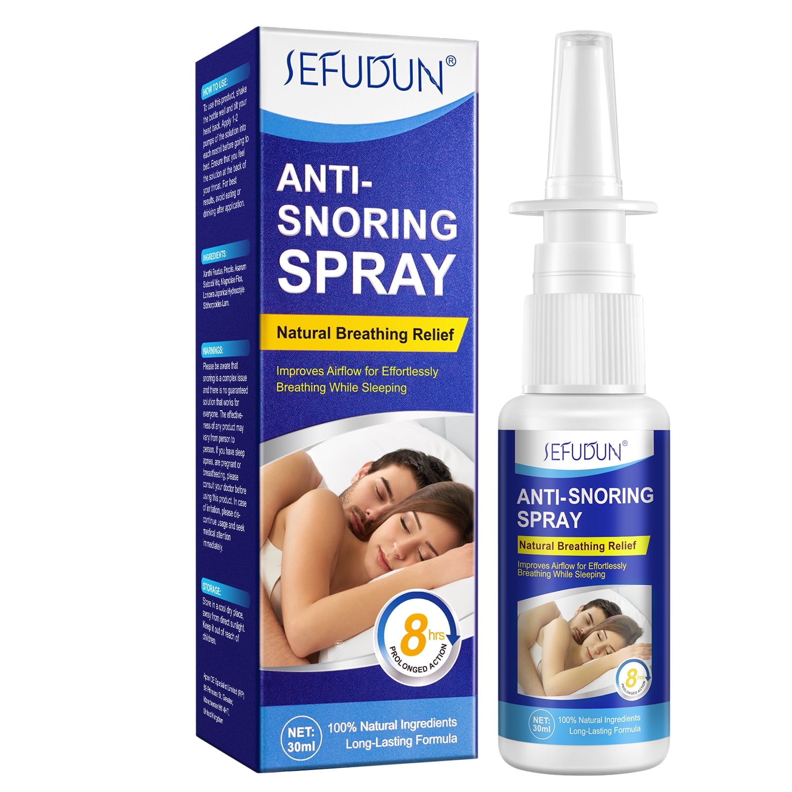 Anti Snoring Spray - for Better Sleep, Natural Breathing Relief, No ...