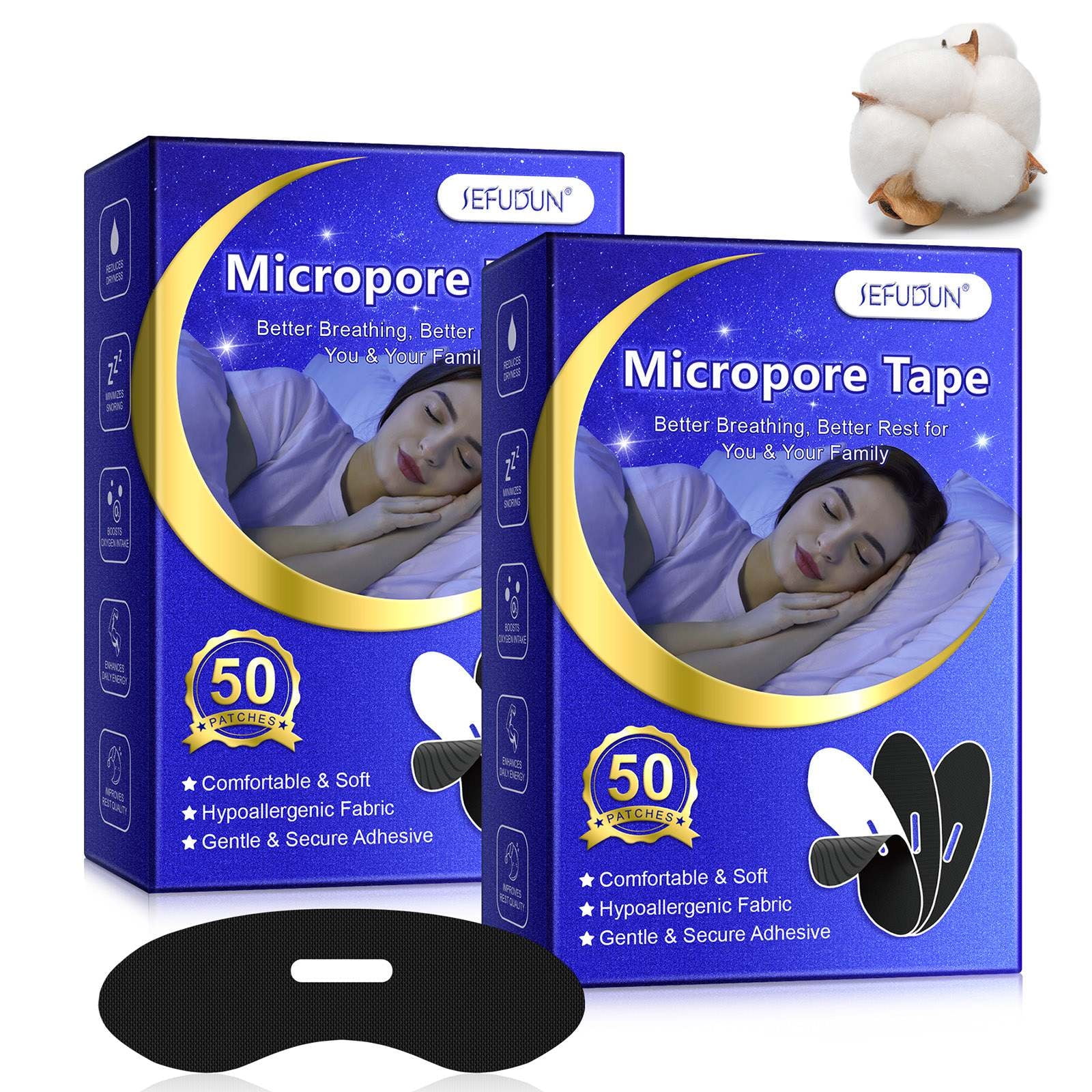 Sefudun Mouth Tape - 100 Strips - Medical Grade, Secure, Breathable for ...