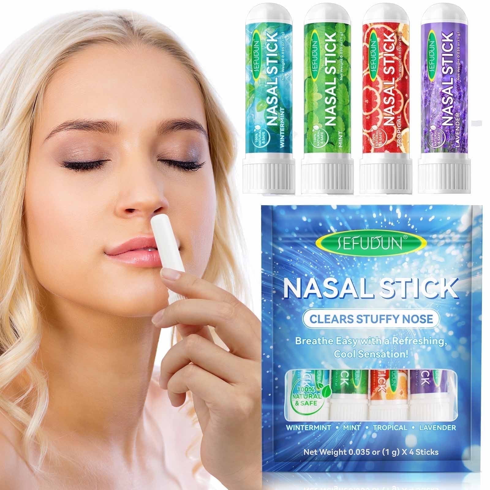 Sefudun Nasal Stick, Relieves Nasal Congestion, Can Be Used for Drowsy ...