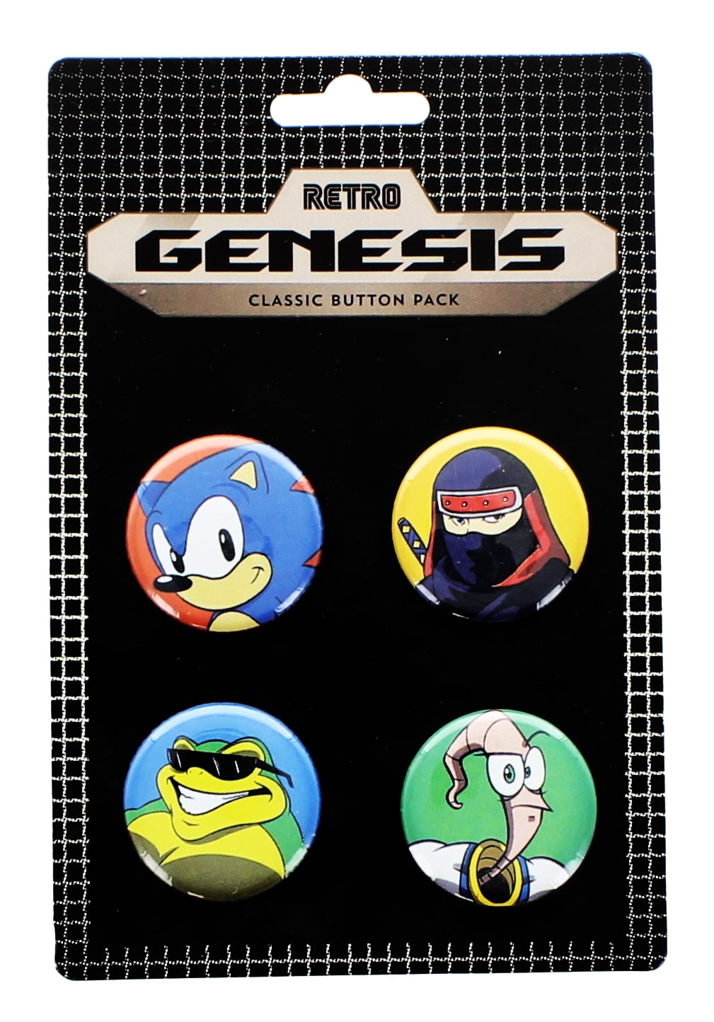 Sega Genesis Classic Game Characters Button 4 Pack - Walmart.com