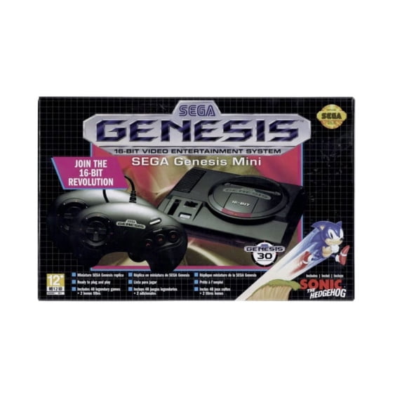 Sega Genesis Mini - Classic 16-bit Retro Game Console with Built-in ...