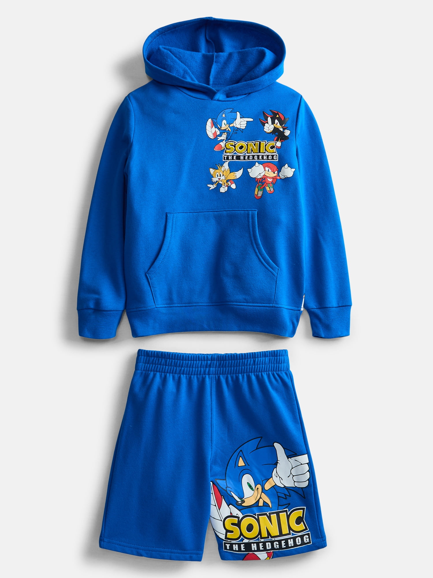 Sega Sonic The Hedgehog Boys Hoodie and Short Set, 2 Piece, Sizes XS 4/ ...