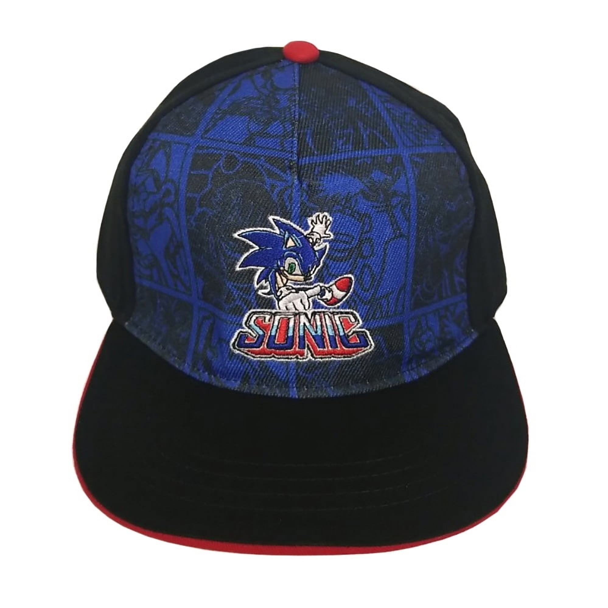 SEGA Sonic The Hedgehog Cotton Adjustable Snapback Baseball Hat, One ...