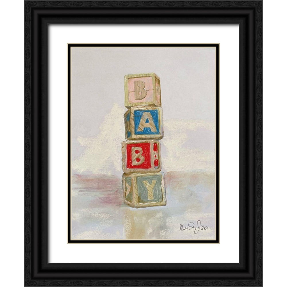 Segal, Alan 12x14 Black Ornate Wood Framed with Double Matting Museum ...