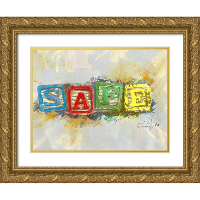 Segal, Alan 14x12 Gold Ornate Wood Framed with Double Matting Museum Art Print Titled - Safe ...