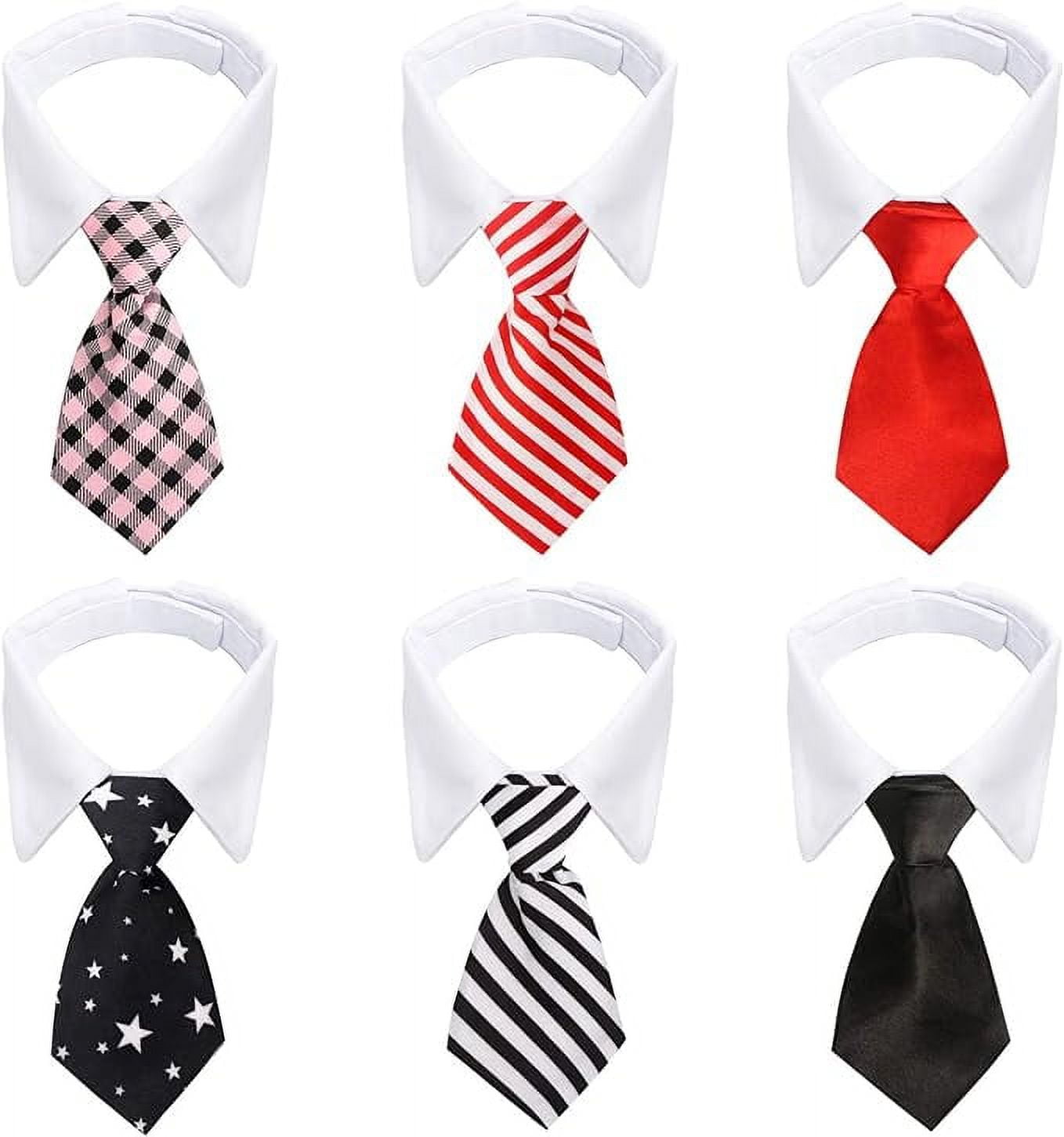 Segarty Dog Necktie, 6 PCS Pets Dog Cat Classic Neck Tie Dog Tuxedo Bow ...