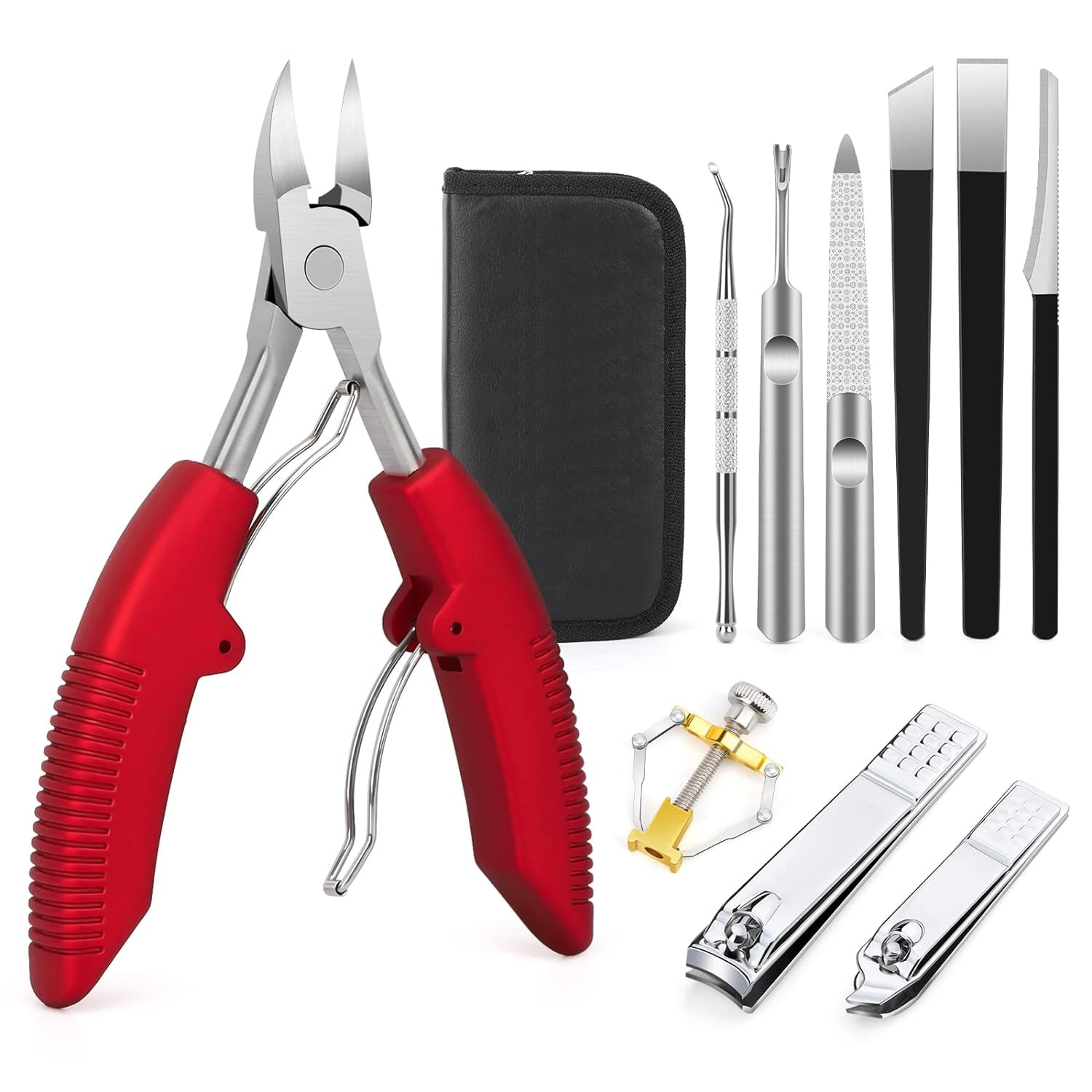 Segbeauty 10pcs Ingrown Toenail Tool, Nail Clippers Pedicure Knife Set ...