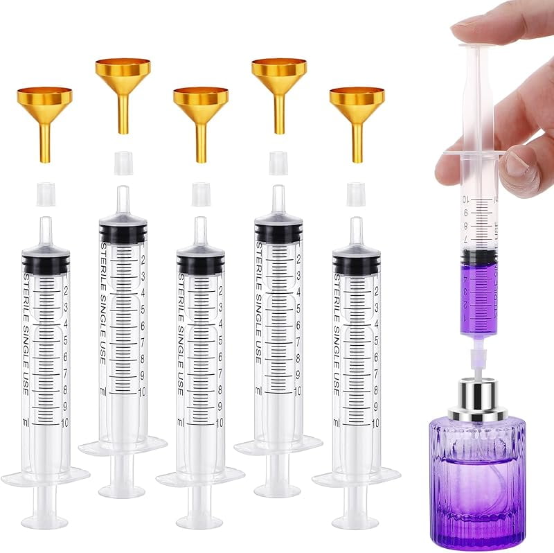 Segbeauty 5ml Perfume Refill Tool Kit, 8pcs Plastic Clear Perfume ...