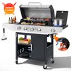 Camco 57305 Olympian 5500 Portable Gas Grill, Stainless Steel for RV ...
