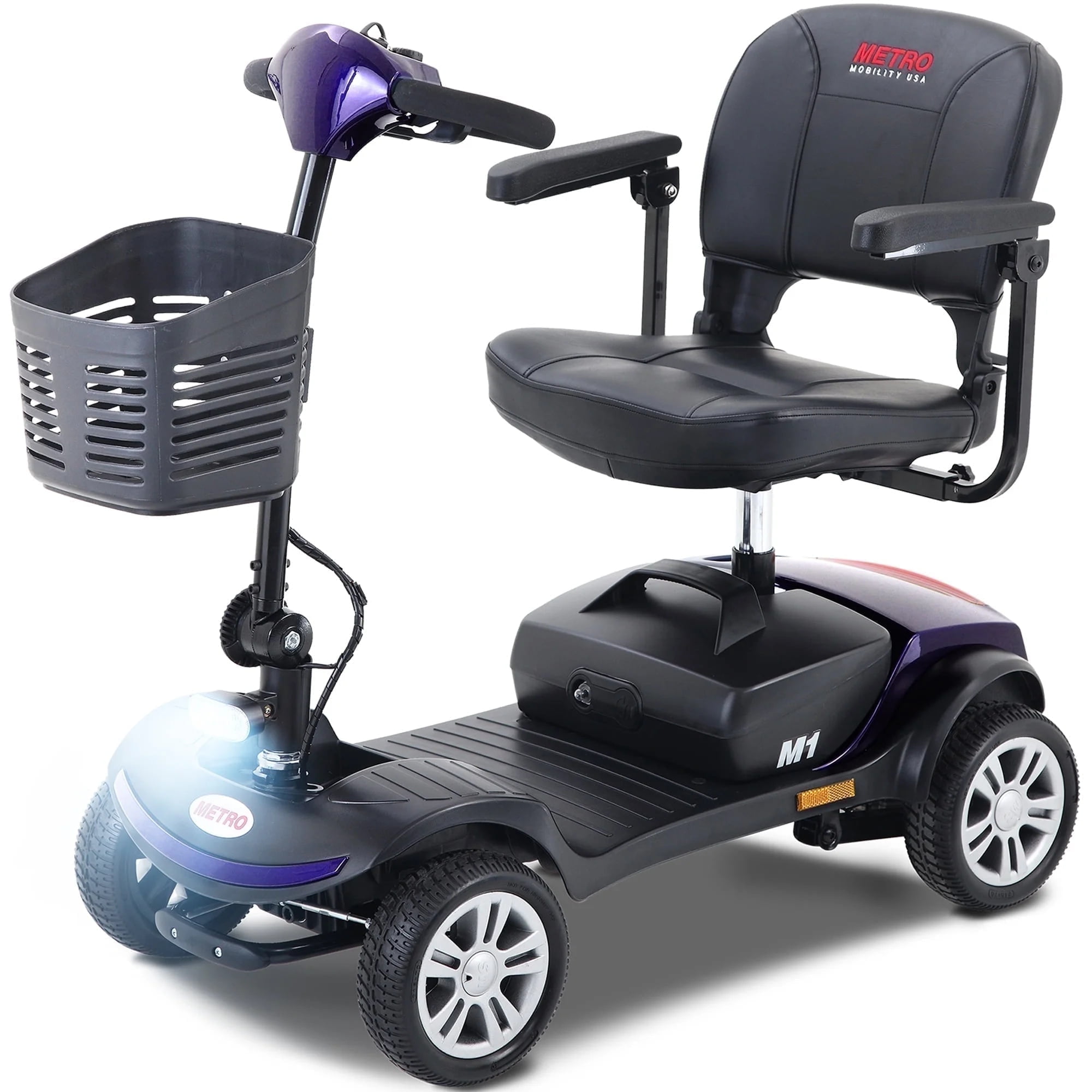 Segmart 4 Wheel Mobility Scooter, Lightweight, Foldable Design, 265lbs ...