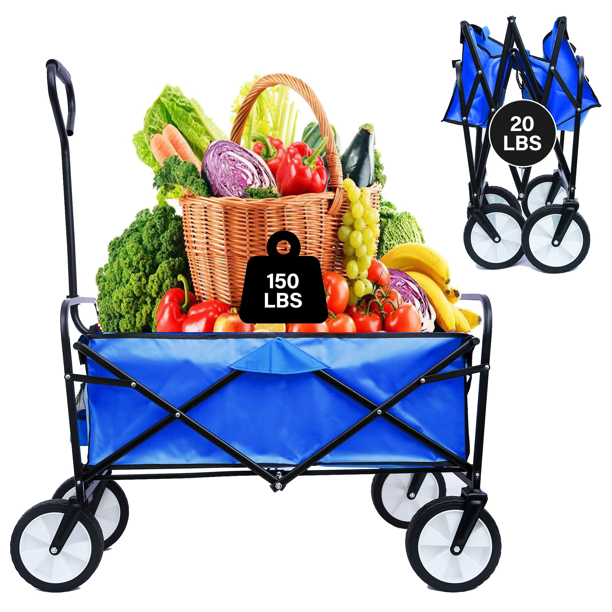 Folding Wagon Blue